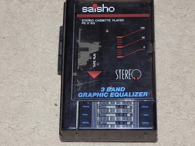 PS17EQ SAISHO PERSONAL Stereo Cassette Player Retro Vintage Working £9. ...