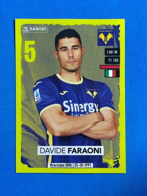 FIGURINE CALCIATORI PANINI 2023-24 2024 n.187 Davide Faraoni Hellas ...
