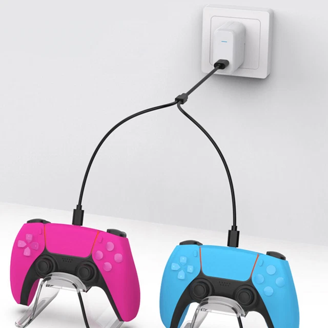 MINI CHARGING CABLE ABS Split Into Two Charging Cable 80cm for Switch ...