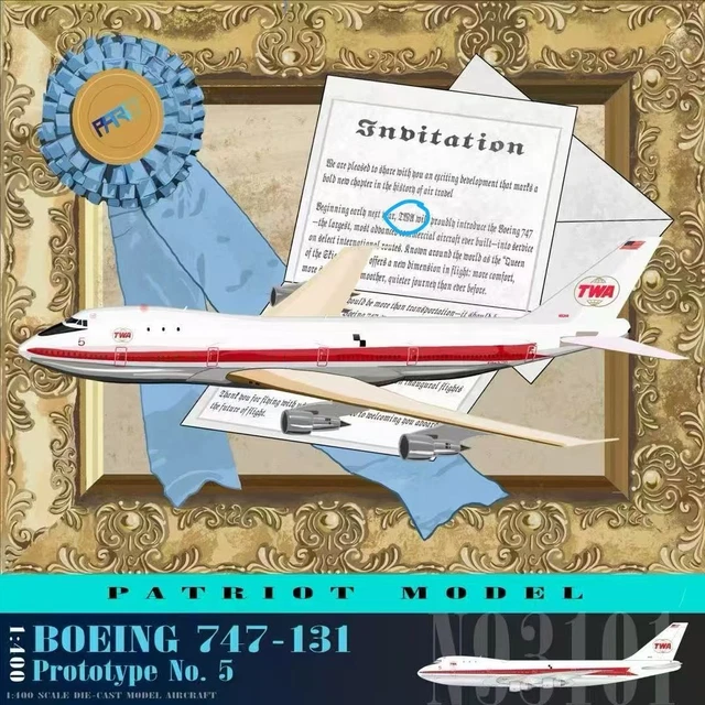 PATRIOT MODELS 1:400 BOEING Aircraft Co N93101 Boeing 747-100 Model ...