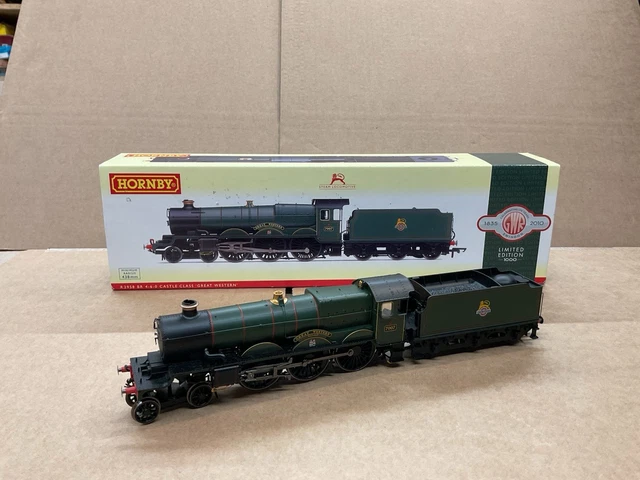 HORNBY OO GAUGE Steam Locomotive 4-6-0 Castle Class Br Great Western R ...