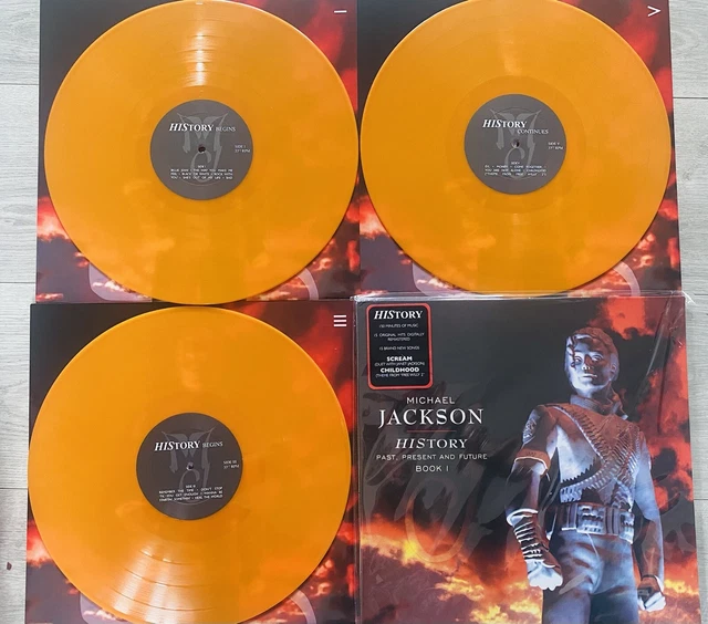MICHAEL JACKSON HISTORY 3 LP Vinyl Color Orange EUR 139,00 - PicClick FR