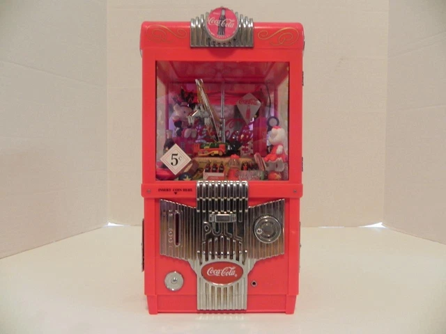 VINTAGE 1997 COCA Cola Coin Bank Enesco Arcade Machine Crane Claw Toy ...