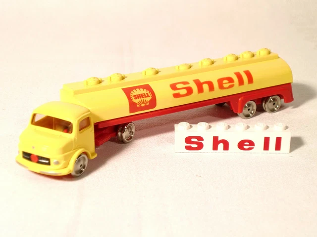 LEGO SHELL LKW, Mercedes, Lastwagen, Tankwagen, Tanker, Modellauto, 1: ...