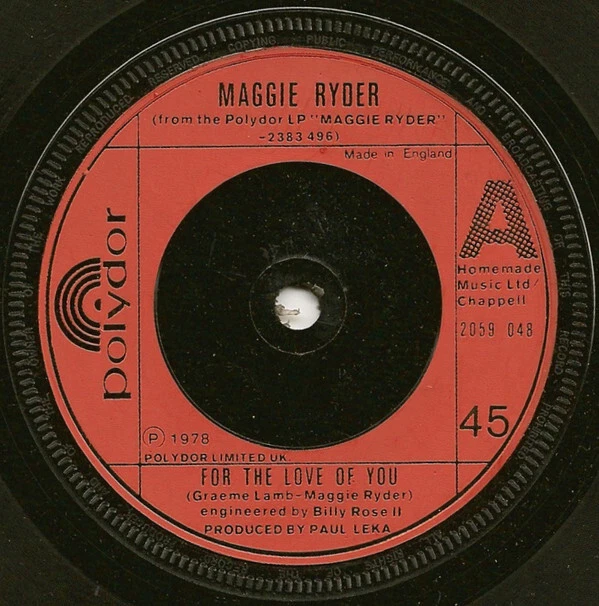 MAGGIE RYDER - For The Love Of You (7") EUR 11,92 - PicClick FR