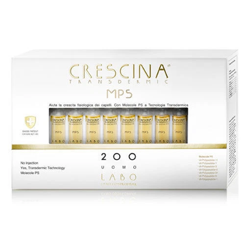 LABO CRESCINA TRANSDERMIC Mps Repousse 200 Anti Chutes Cheveux Homme 40 ...