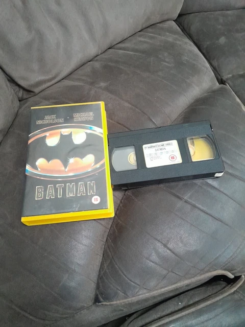 BATMAN VHS BIG Box 1989 Michael Keaton Jack Nicholson Yellow Box £19.99 ...