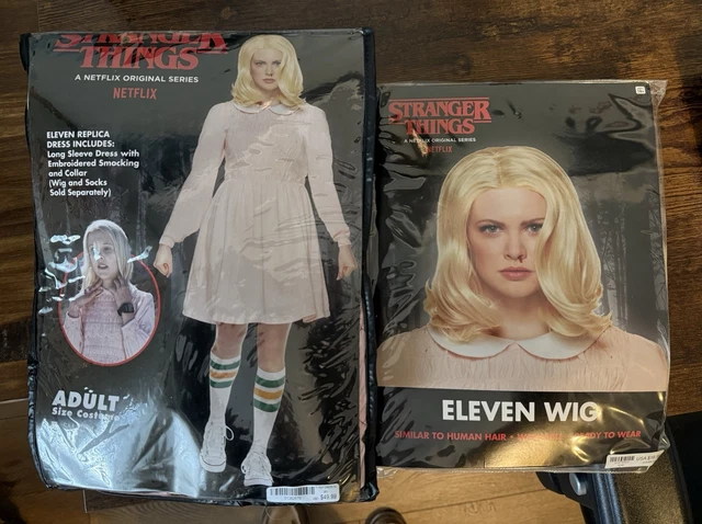 RARE!! NETFLIX OFFICIALLY Licensed Stranger Things 11 Costume With Wig ...