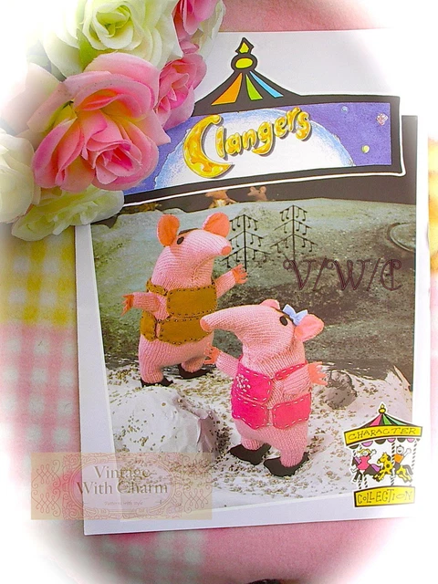VINTAGE KNITTING PATTERN For Large & Small Clanger. Just £1.99!!! $2.67 ...