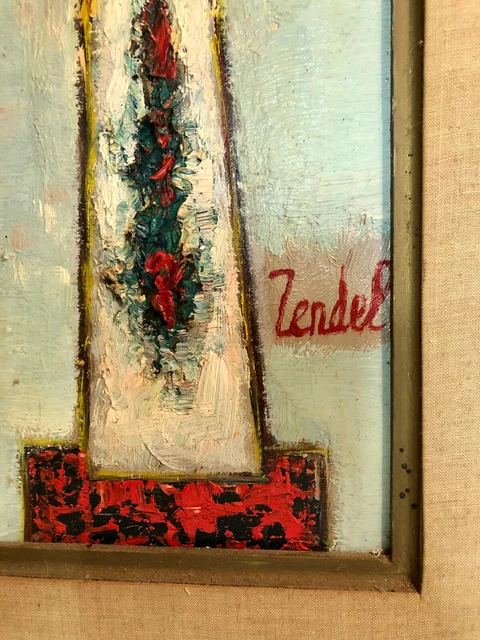 TABLEAU DE GABRIEL Zendel Huile Sur Toile signé EUR 450,00 - PicClick FR