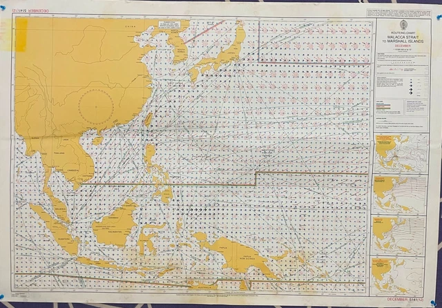 ADMIRALTY 5141(12) ROUTEING CHART MALACCA STRAIT TO MARSHALL ISLANDS ...