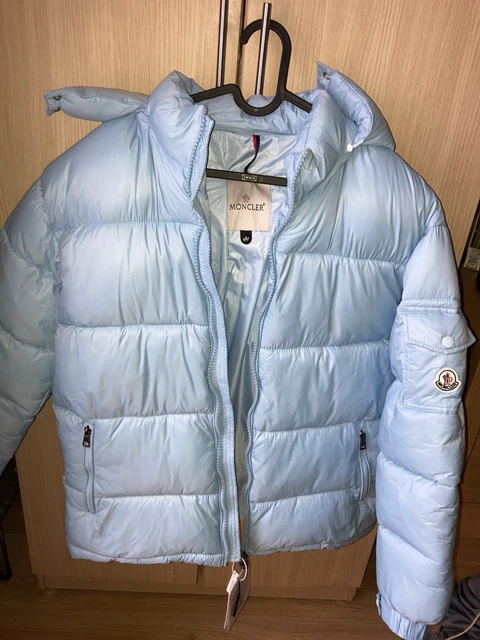MEN’S MONCLER MAYA Jacket / Coat (Light Blue size M) £130.70 - PicClick UK