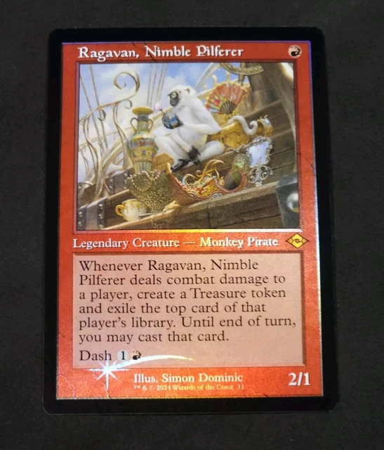 FOIL - MTG Ragavan, Agimble Pilferer (cornice retrò) #11 - Modern ...