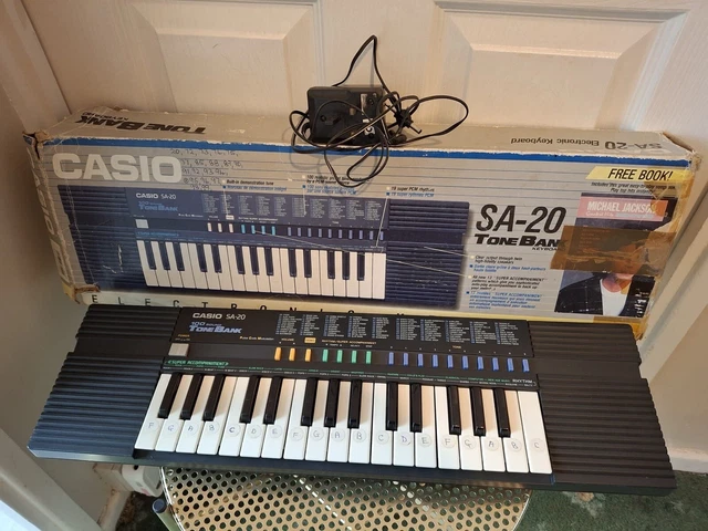 CASIO SA-20 TONE Bank Electronic Keyboard Synthesiser Synth Keys ...
