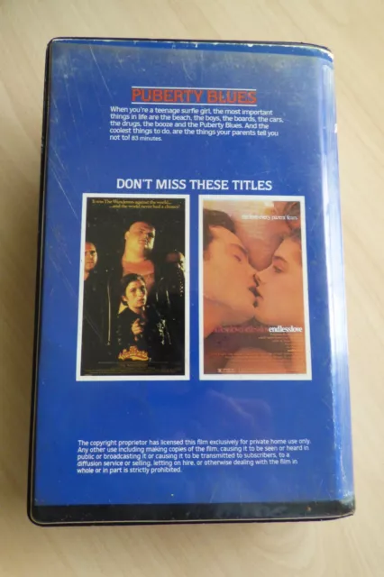 PUBERTY BLUES ROADSHOW Home Video VHS Original clamshell case Rare ... PUBERTY BLUES ROADSHOW Home Video VHS Original clamshell case Rare ...