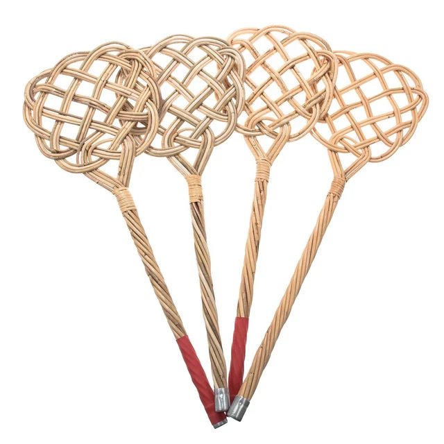 TEPPICHKLOPFER AUSKLOPFER RATTAN Handklopfer Polsterklopfer Sonne ...