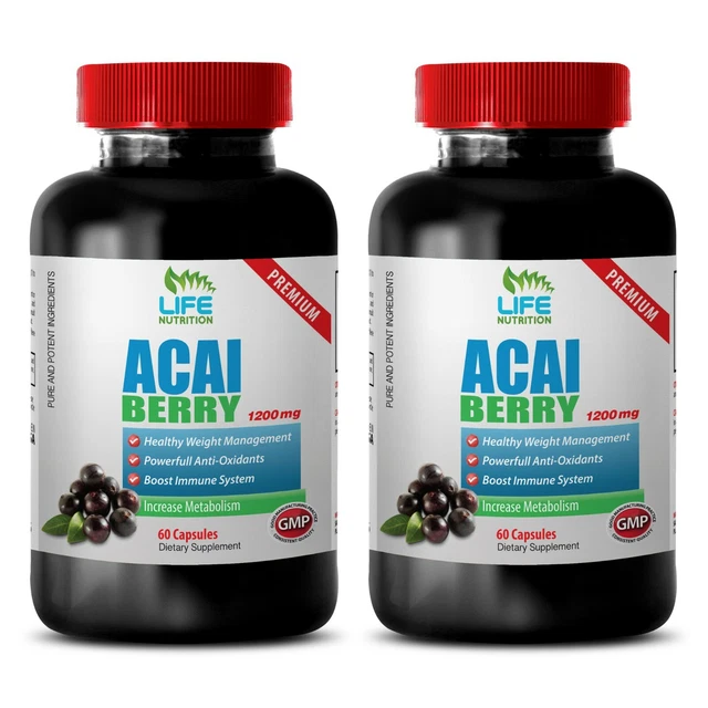 ACAI CAPSULES - Acai Berry Extract 1200mg - Make Brain Strong Pills 2B ...