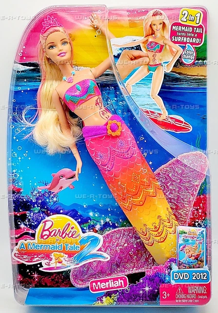 BARBIE IN A Mermaid Tale Merliah 2 in 1 Transforming Doll 2011 Mattel ...