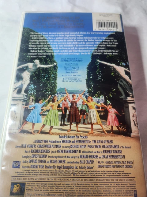 THE SOUND OF Music Family Feature VHS 2000 Hard Clamshell £7.03 ...