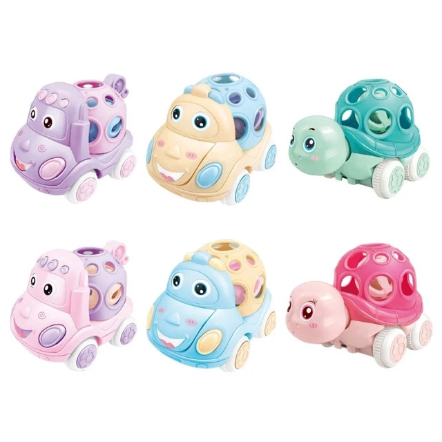 CARTOON ANIMAL INERTIAL Car Toy Push and Go Play Vehicle with Bells for ...