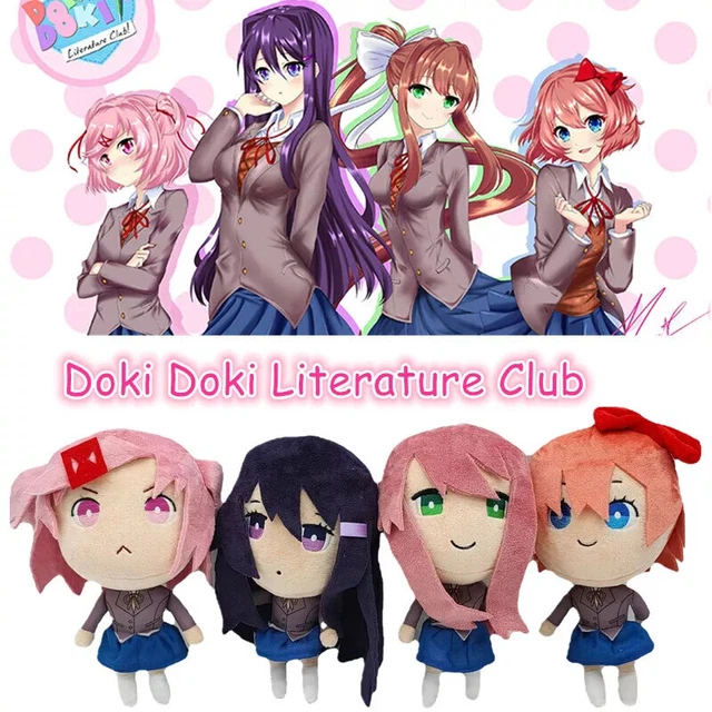 DOKI DOKI LITERATURE Club Plush Toys Cute Ddlc Sayori/Yuri/Natsuki/Monika Dolls！ £8.39 - PicClick UK