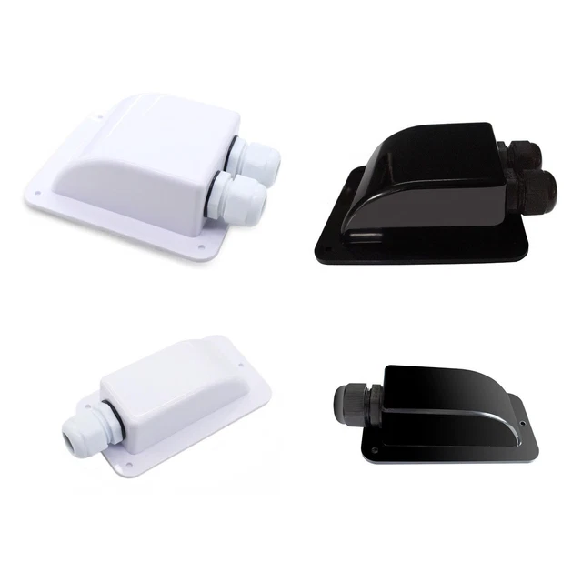 ROOF SOLAR PANEL Double/Single Cable Entry Gland Junction Box Motorhome ...