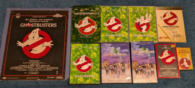 GHOSTBUSTERS 1984 LOT CED VHS Beta DVD Box Set Cassette RCA Columbia ...