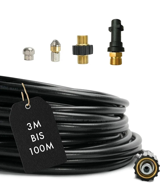 3-100M TUYAU POUR Nettoyage de Tubes M22 Déboucheur Rat Canalisation ...