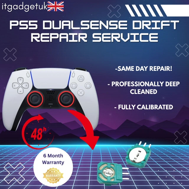 PS5 DUALSENSE CONTROLLER BOTH Sticks Drift Fix + USB C Port repair £33. ...
