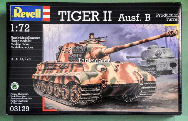 REVELL 1/72 KIT # 03129 Tiger II Ausf. B Production Turret NEW MIOP ...