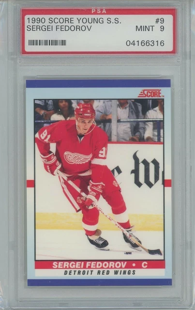 1990-91 SCORE YOUNG Superstars Sergei Fedorov #9 PSA 9 comme neuf EUR 16,63 - PicClick FR