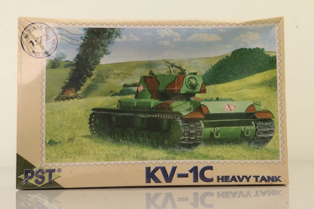 PST; KV-1C WW2 Soviet Battle Tank; Plastic Self-Assembly Kit; Excellent ...