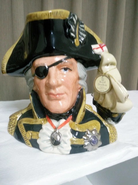 RARE LARGE ROYAL Doulton Vice - Admiral Lord Nelson Character Toby Jug ...