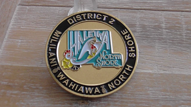 HAWAII HONOLULU POLICE Department District 2 North Shore Challenge Coin ...