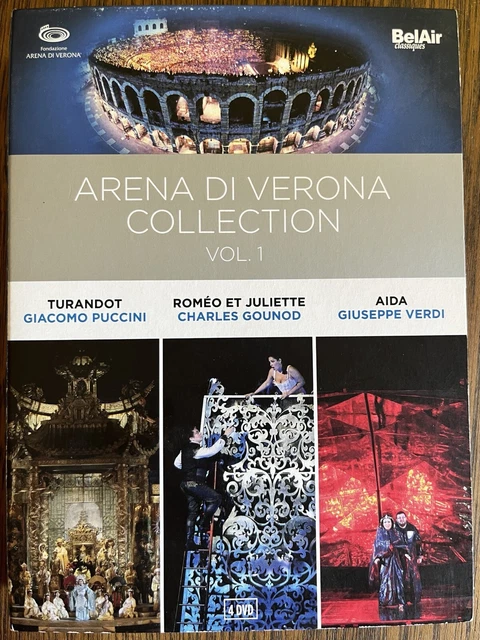ARENA DI VERONA COLLECTION Vol. 1 - Turandot / Aida etc 3 x DVD Exc ...