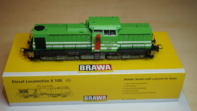 BRAWA 41248 DIESELLOK V100, DC-HO,OVP. mit ESU Decoder, gebraucht EUR ...