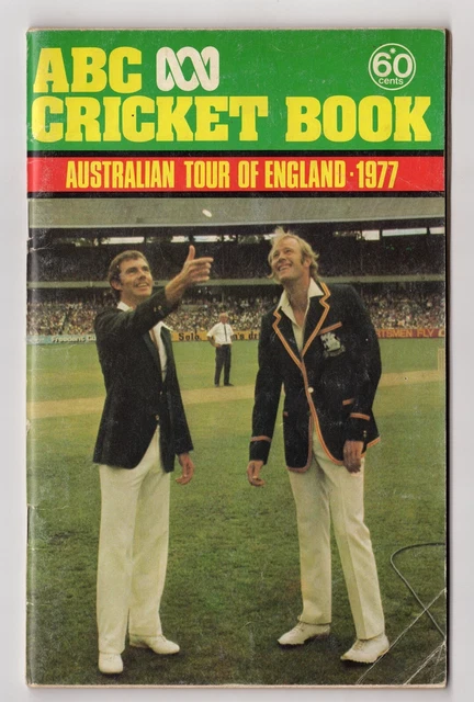 AUSTRALIAN ABC CRICKET Book: vs England Ashes 1977 EUR 10,93 - PicClick FR
