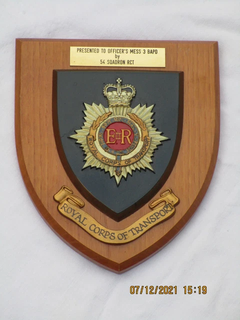 COAT OF ARMS: Royal Corps Of Transport, By 54 Squadron Rct (Hand ...