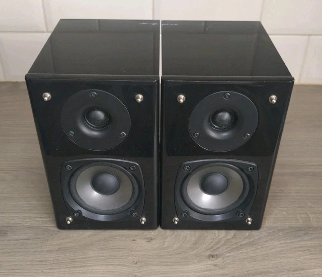 HITACHI AXM649U BLACK Wired 50-Watt Hi-Fi System Bookshelf Speakers ...