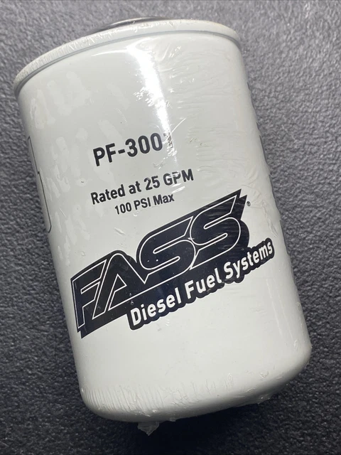 FASS DIESEL FUEL Systems Fuel Particulate Filter Pf-3001 $20.60 ...