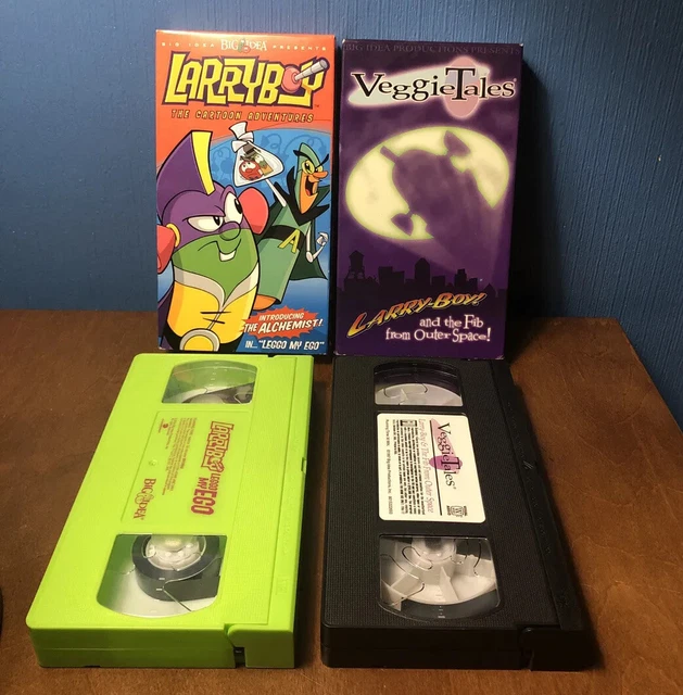 VINTAGE LARRY LARRY-BOY VHS Tape Movie Lot - Veggie Tales Big Idea ...