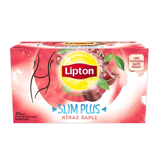 LIPTON SLIM PLUS - Form Tea - Cherry - 80 Bags (4 Boxes) £50.40 ...