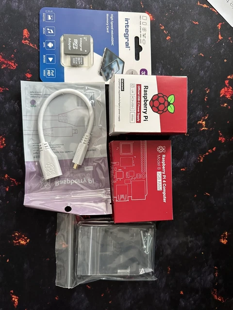 RASPBERRY PI 4 Model B 2gb RAM with power supply,32GB SD card &HDMI ...