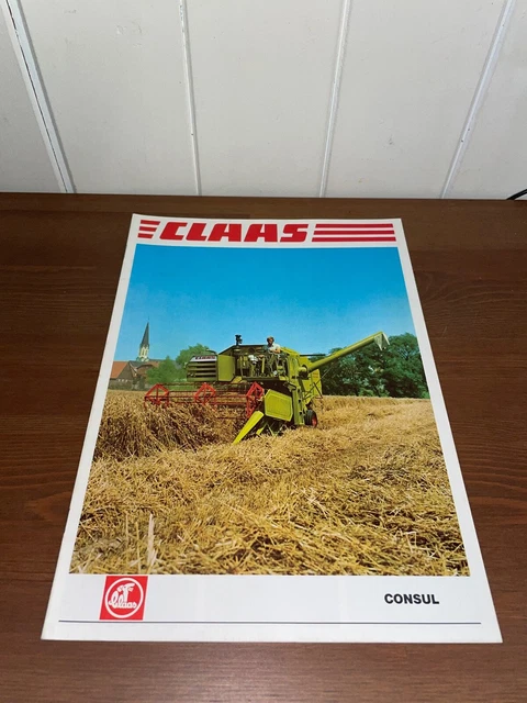 BROCHURE PROSPEKT PROSPECTUS MOISSONNEUSE BATTEUSE CLAAS CONSUL tracteur-someca EUR 6,99 ...