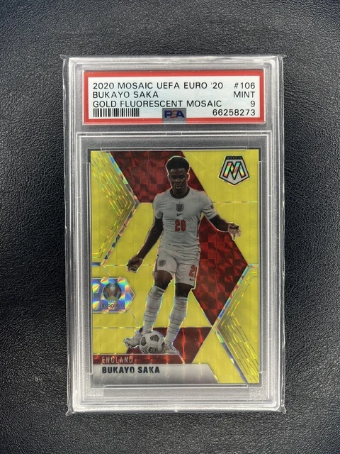 BUKAYO SAKA 2020 Mosaic UEFA Euro Gold Fluorescent Gold /10 £550.00 - PicClick UK