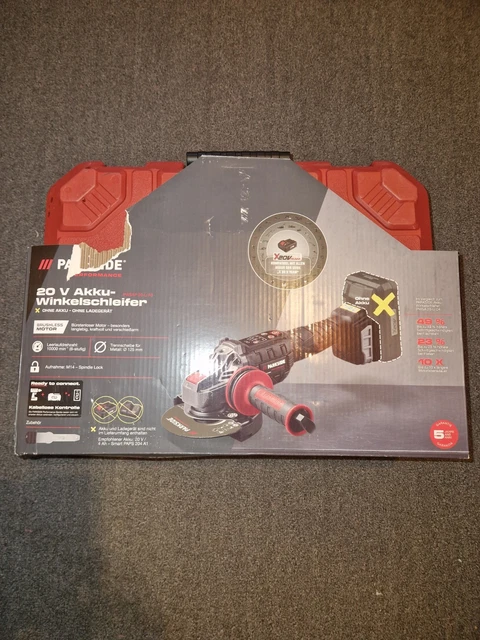 PARKSIDE PERFORMANCE® 20 V Winkelschleifer PWSAP 20 Li F6 & Ladegerät PLG 20 C1 EUR 61,00 ...