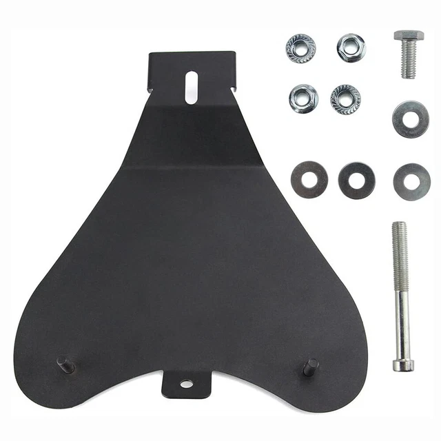 MOTORCYCLE SOLO SEAT Spring Base Plate Bracket Mount For Harley Bobber ...