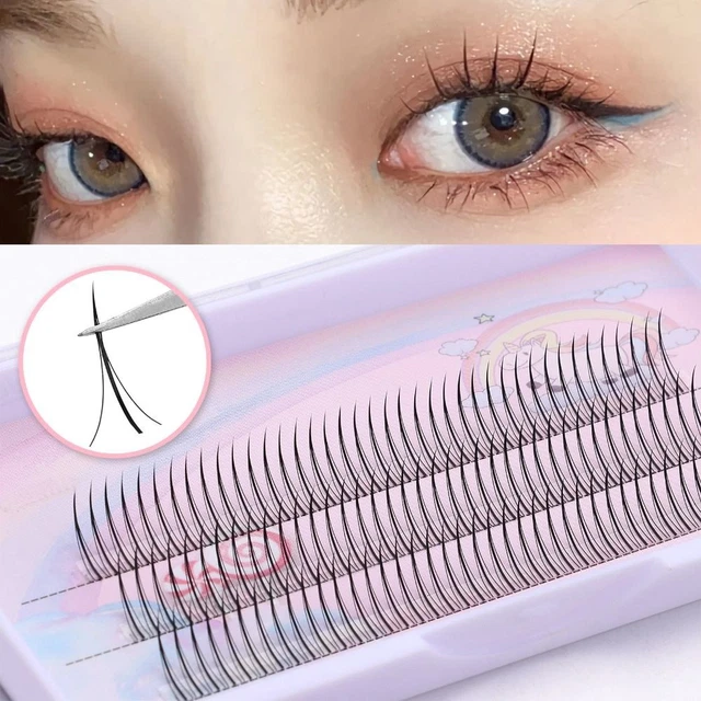 BLACK BROWN INDIVIDUAL Lashes A/M Shape DIY False Eyelashes for Women ...
