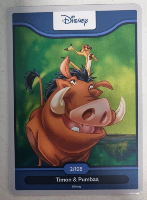 CARD 2 TIMON and Pumbaa 2024 Woolworths Disney Worlds of Wonder ...