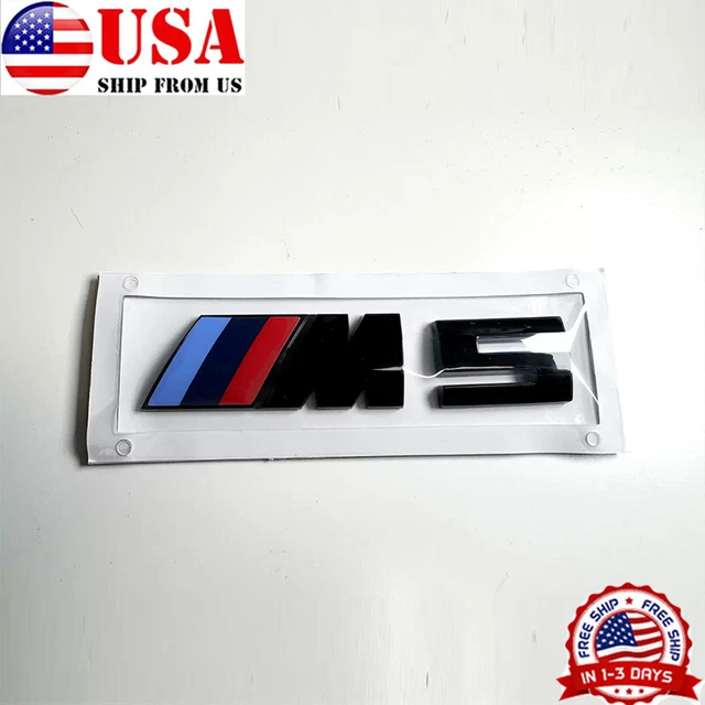 FOR BMW M5 F10 F90 Gloss Black M5 Trunk Tailgate Decal Sticker Badge ...